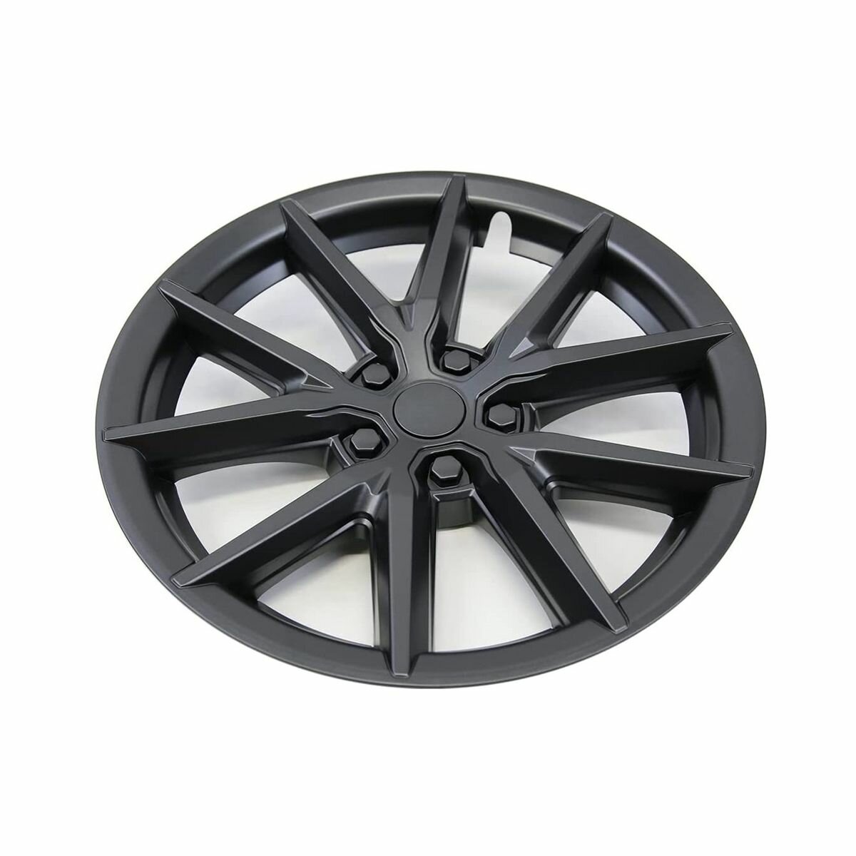 O094M Для Tesla Model 3 Колпак Колеса Thunder Style Wheel 18-дюймовый Крышка Ступицы Отделка Автомобильные Аксессуары - Матовый Черный