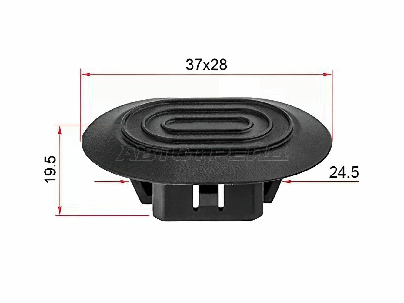 Клипса крепления порога, 10 шт для Тойота Аурис, Королла, Аурис арт ST120012 SAT