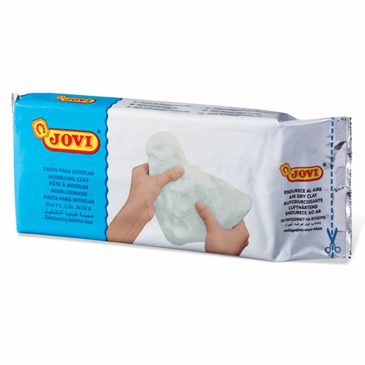 Паста для лепки Jovi отвердевающая, белая, 1кг, вакуумный пакет (86), 12шт.