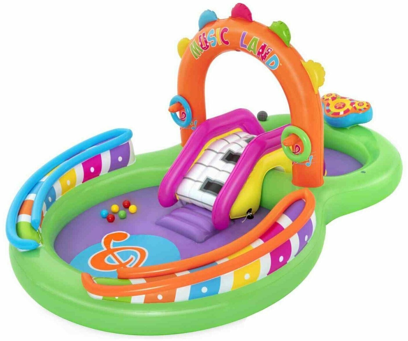 Игровой центр Bestway Музыка 53117 (зеленый/оранжевый)