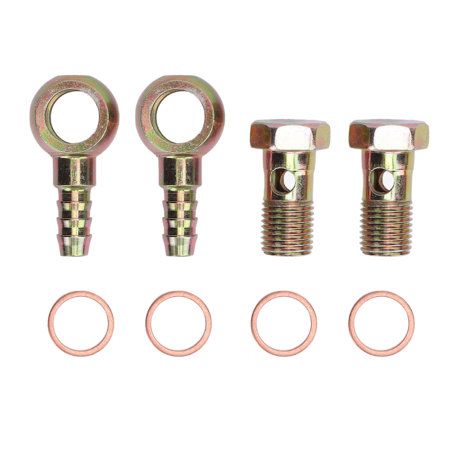 Комплект фитингов штуцеров для шланга охлаждения M14x1.5, нержавейка