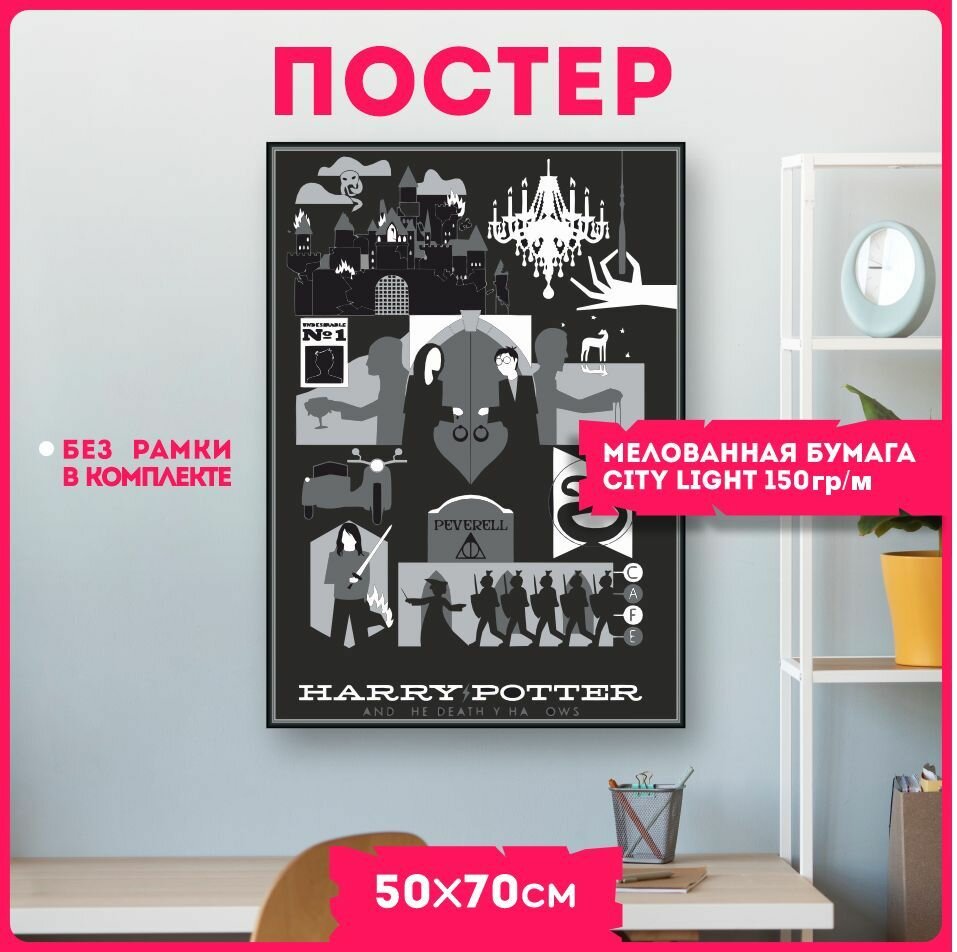 Постеры на стену гарри поттер harry potter hogwarts