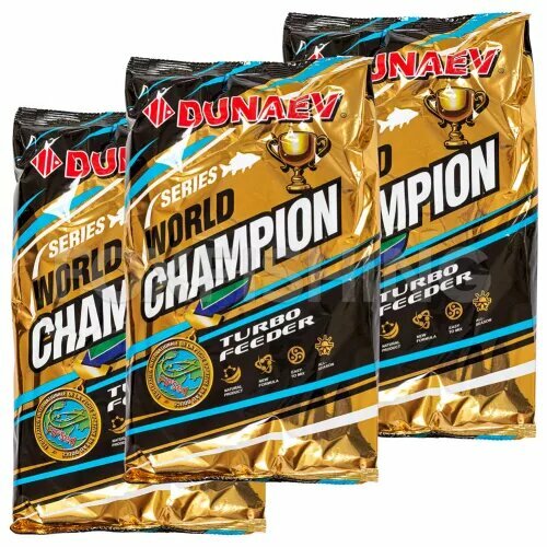 Прикормка Dunaev World Champion Turbo Feeder 3кг.