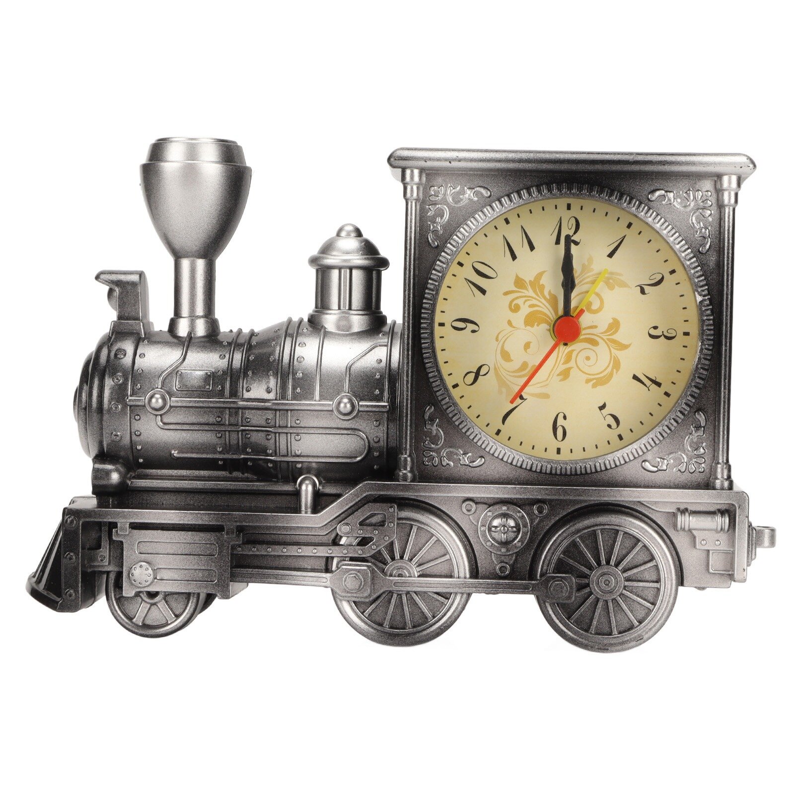 Винтажный будильник, декоративный, на батарейках, в стиле поезда, ретро, настольные часы для студентов, детей и пожилых людей.
