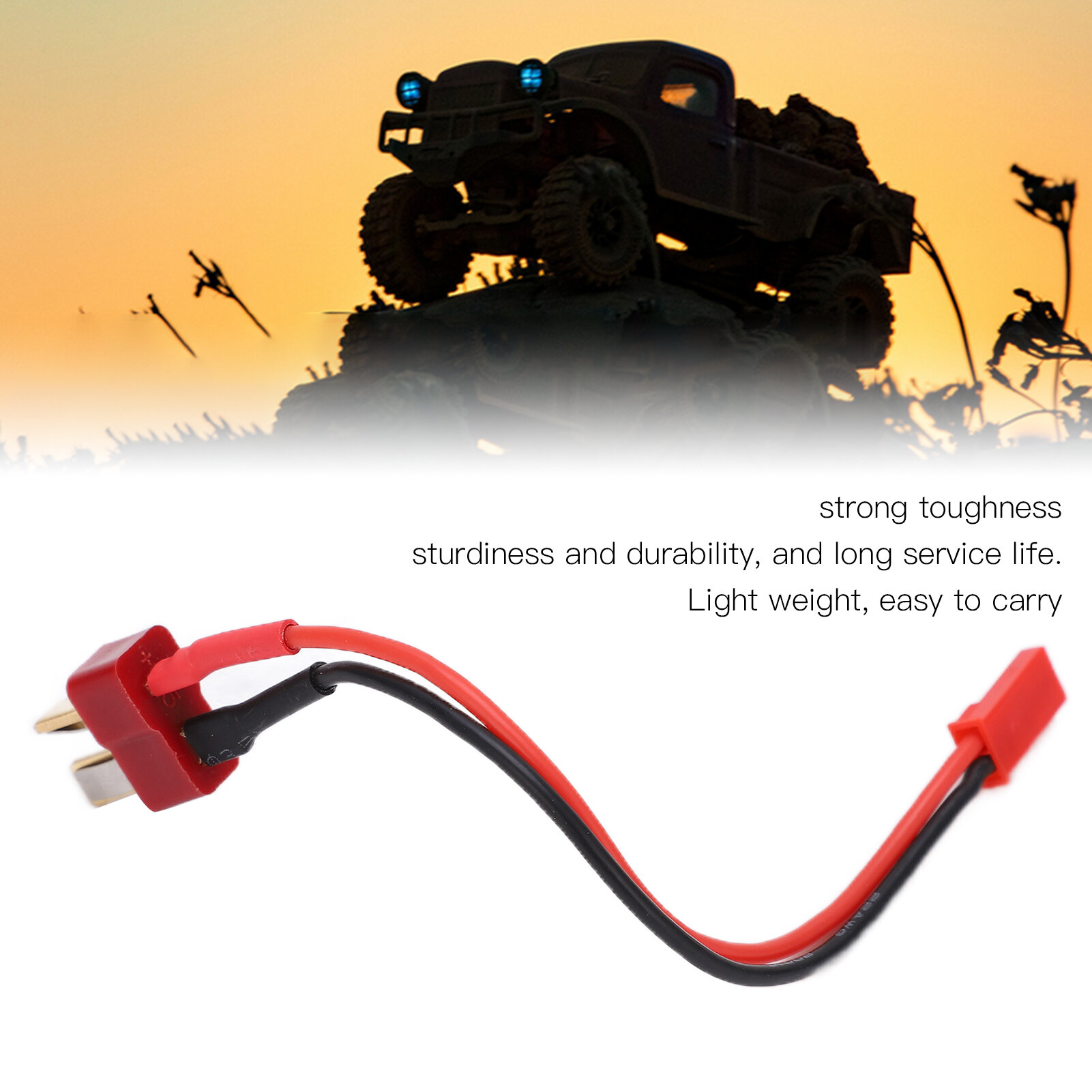 Кабель T-образный разъем - JST-образный разъем, прочный, портативный, 10 см, 22AWG, мягкий силиконовый провод для радиоуправляемых моделей автомобилей и самолетов