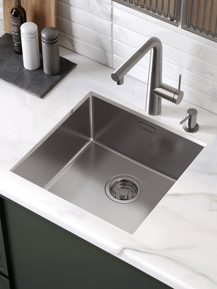 Мойка IDDIS Prime PRI44S0i77 440*440 из нержавеющей стали универсального монтажа сатин