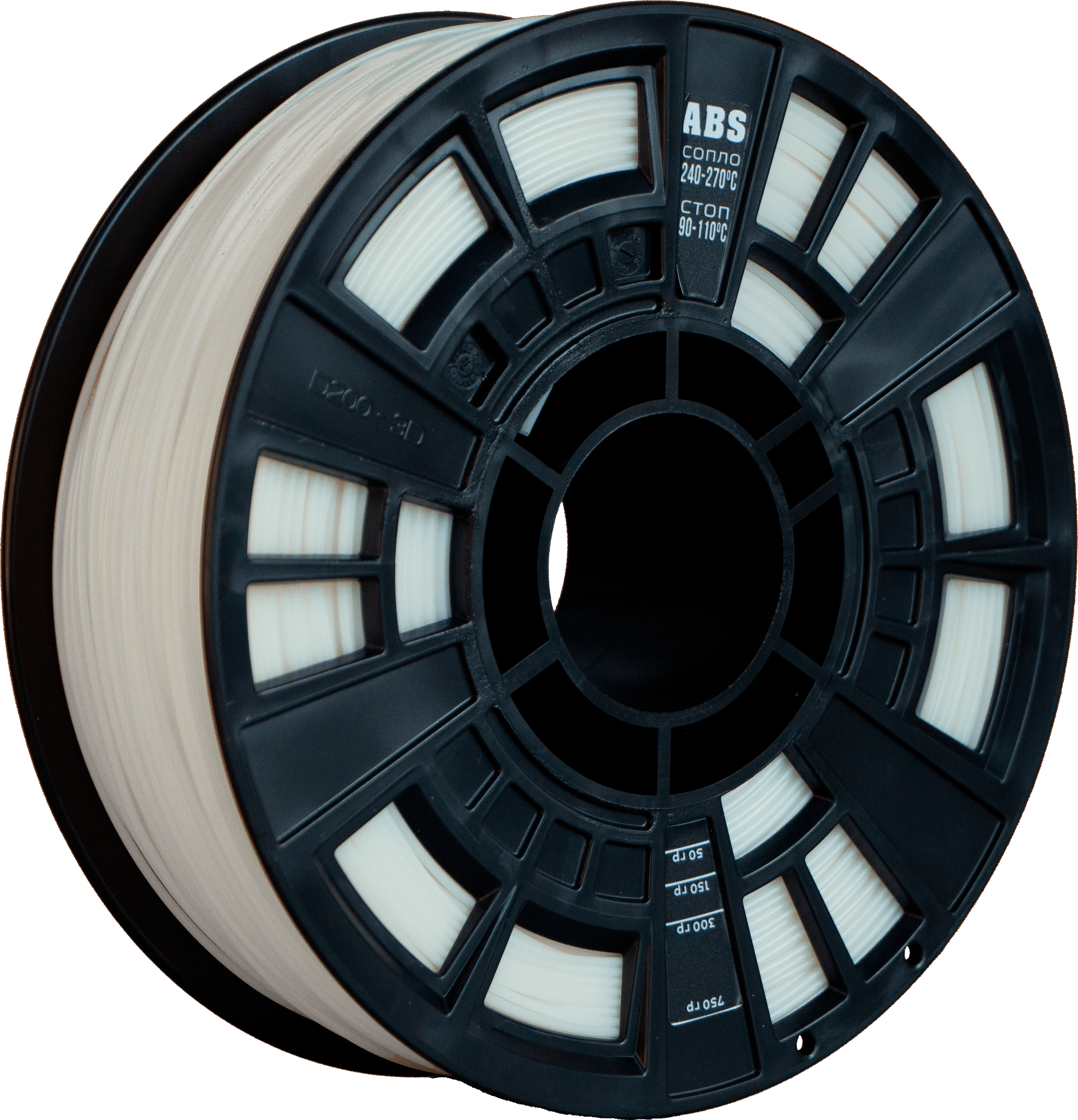 Пластик для 3Д печати, ABS, натуральный, катушка 1 кг, 3D POLIMER