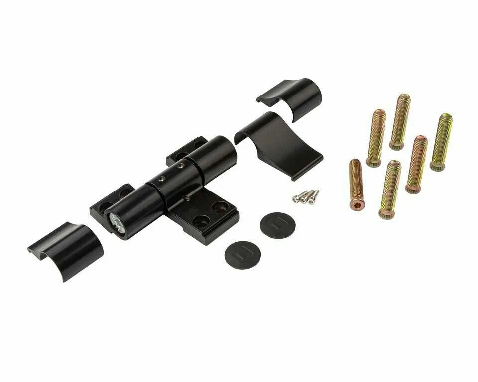 Петля двер. подшип. ELEMENTIS new, 3-х секционная, м/о 67, креп. на тепл. профиль, RAL7024M цвет серый 1 шт