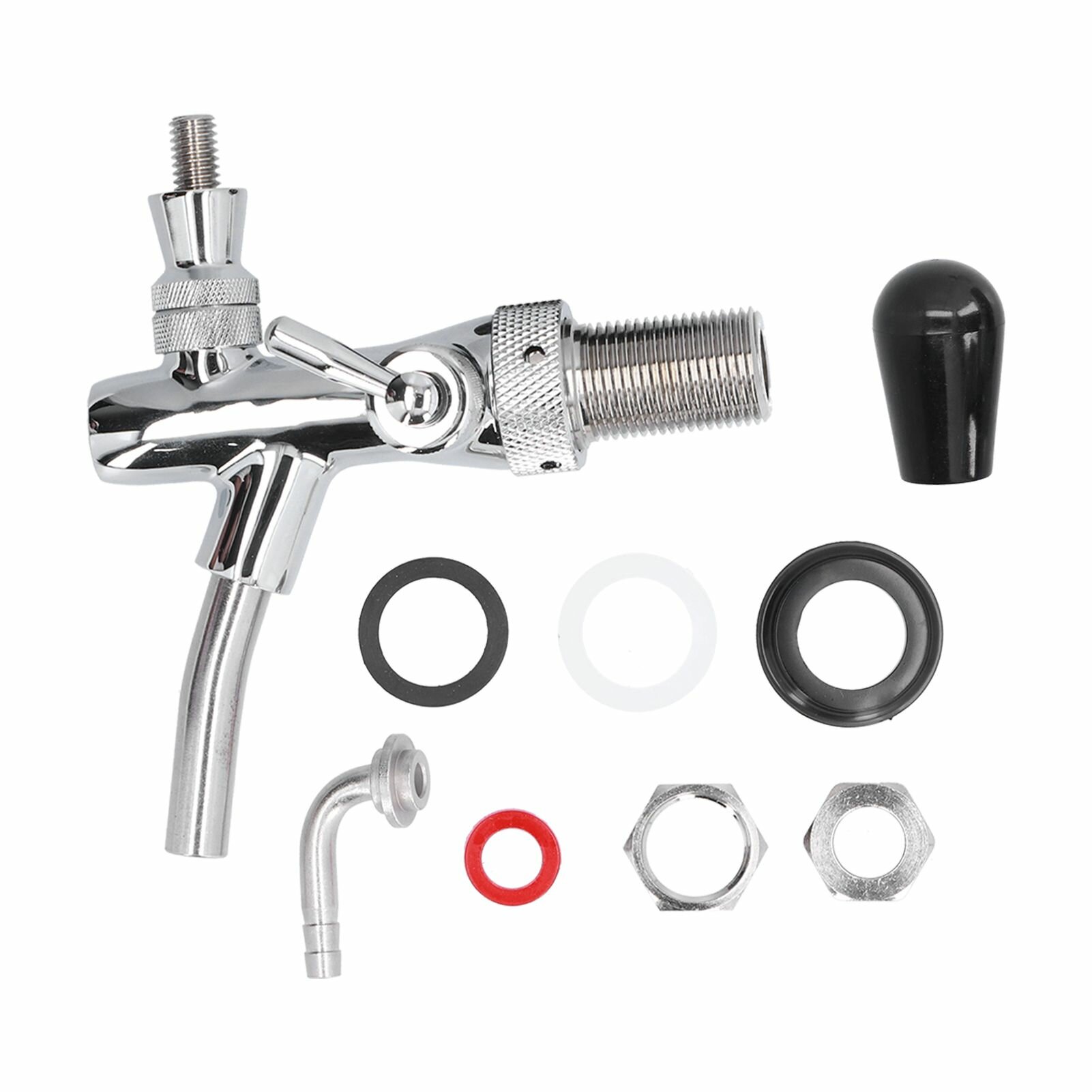 Кран для пива G5/8 латунный нержавеющая сталь регулируемый с хорошей герметичностью для баров, отелей, ресторанов