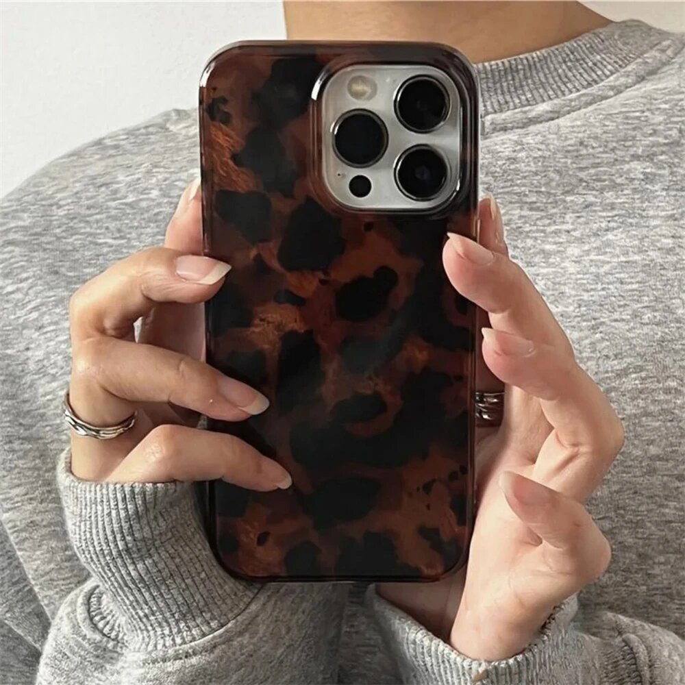 Чехол для iPhone 17 Pro, леопардовый принт