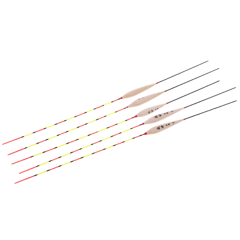 5 шт. поплавок для рыбалки ночные светящиеся снасти светящиеся палочки деревянные аксессуары со свинцом