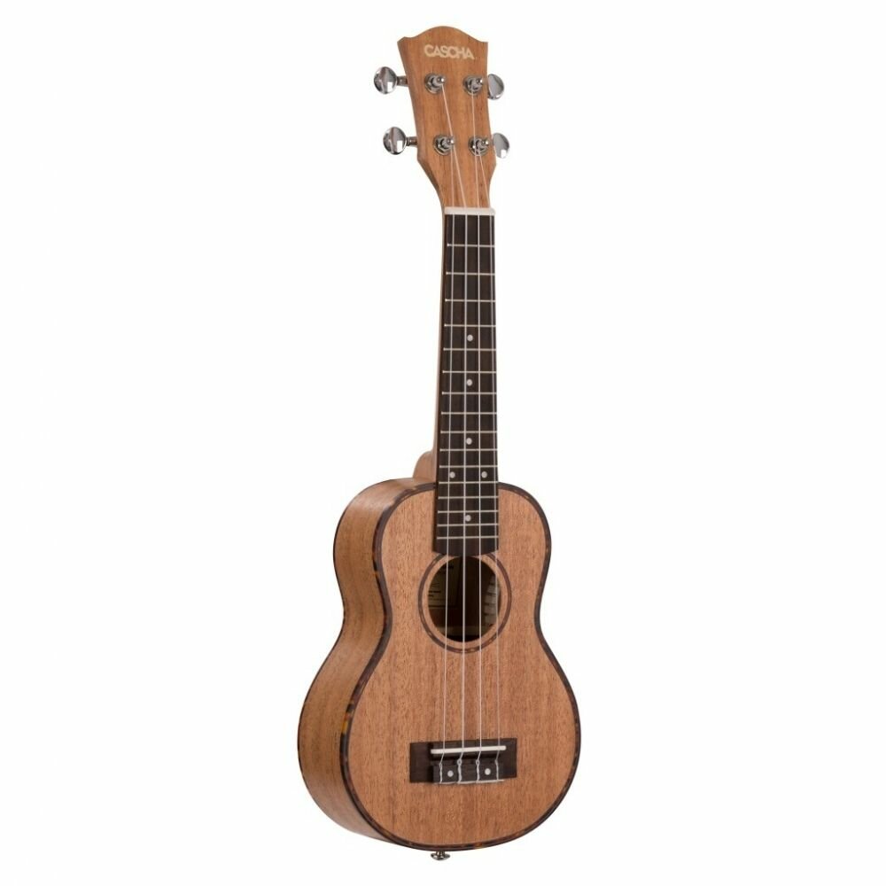 Cascha HH-2026 Mahogany Series Укулеле сопрано, с чехлом, цвет натуральный