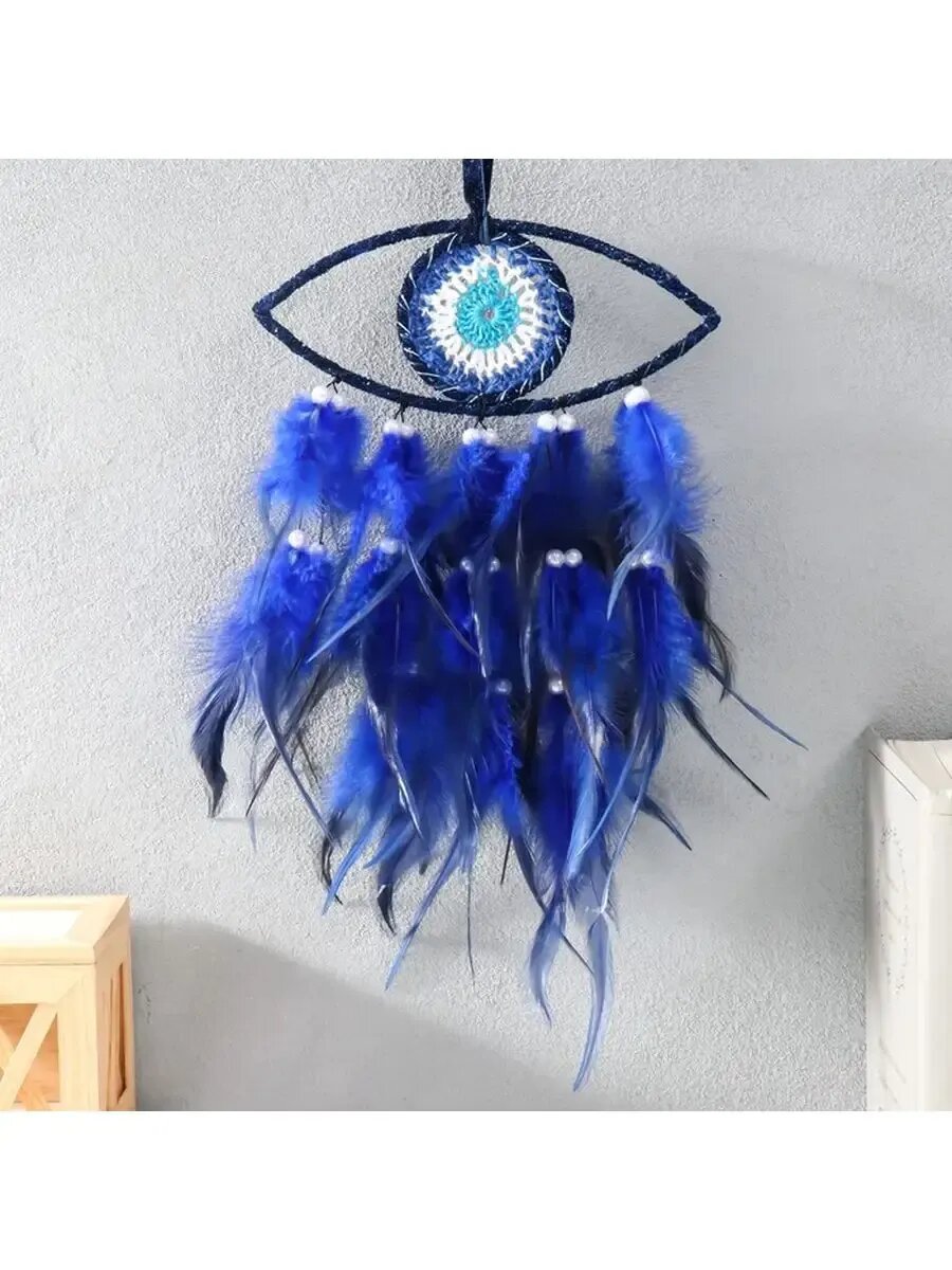 Ловец снов Глаз сине-чёрный 19х48 см