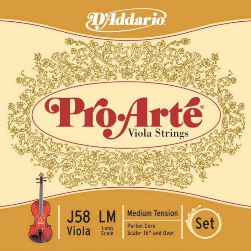 D'Addario J58 LM компл струн ProArte для альта , натяжение среднее (Medium)