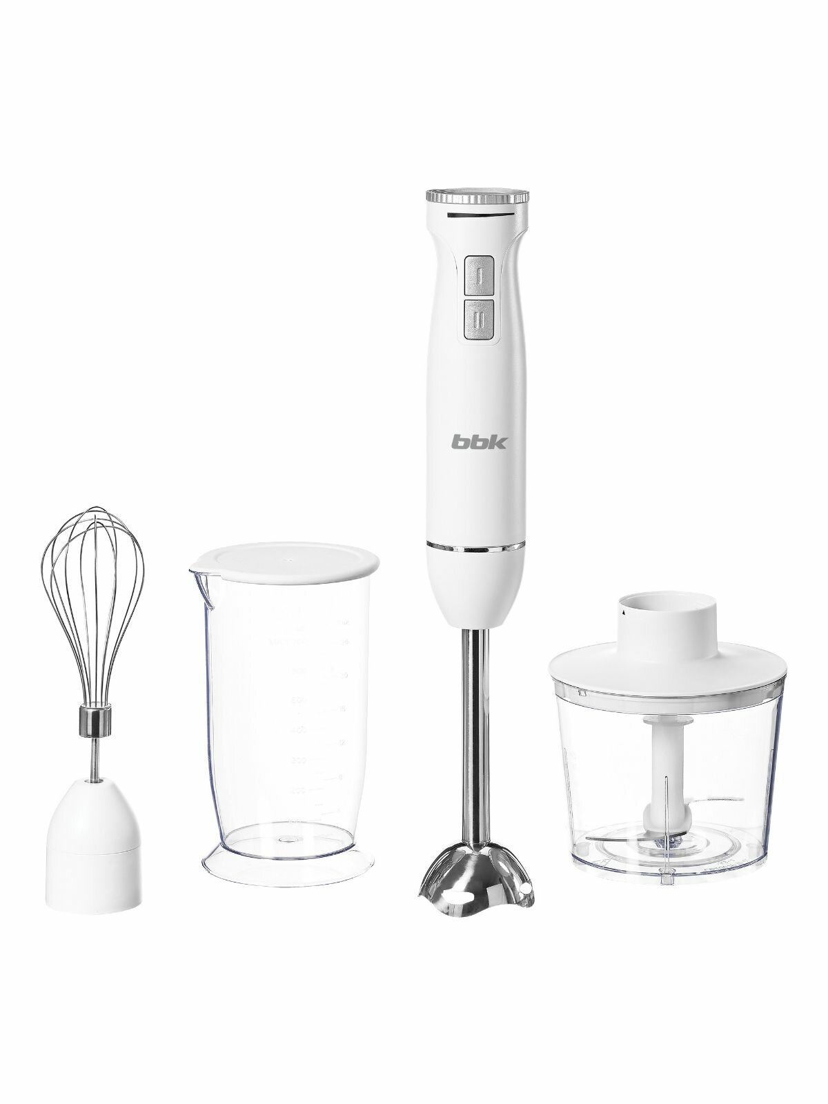 BBK Блендер погружной KBH1401 мощность 1100 Вт, турбо режим, плавная регулировка скорости, белый