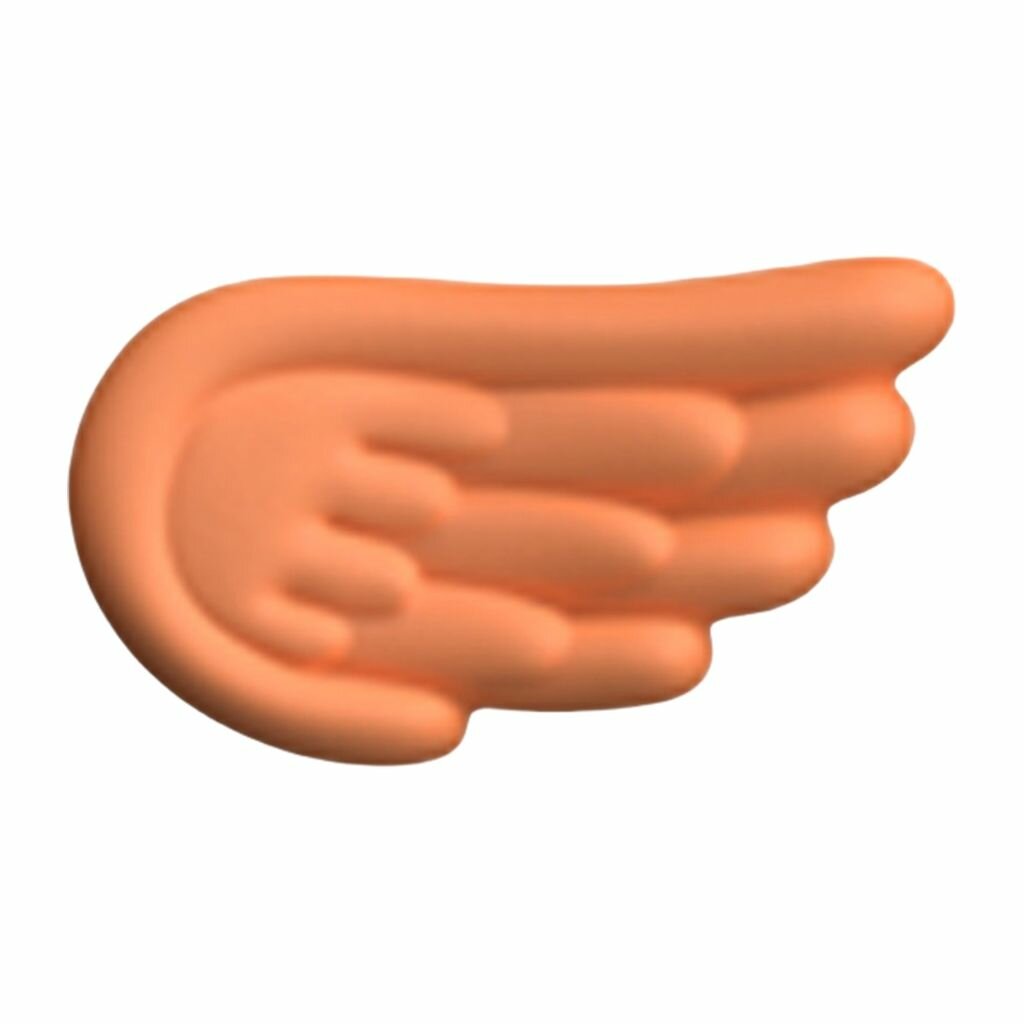 Коврик для стола с подставкой рук Cute angel wings keyboard-оранжевый-Подставка