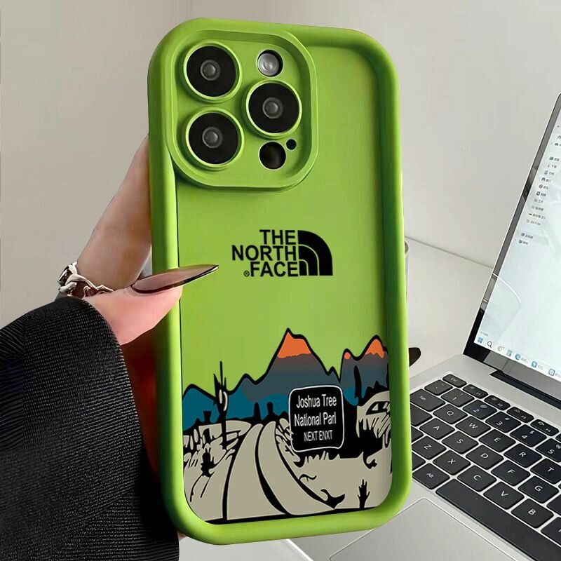 Чехол, для iPhone 13, силикон, зеленый, с выступами для защиты камеры