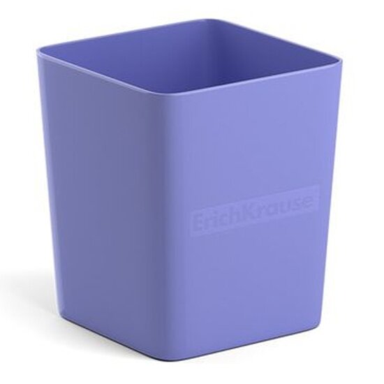 Стакан для канцелярских принадлежностей Erich Krause ErichKrause BASE PASTEL 1 отд. 220x180x80 мм фиол. пластик