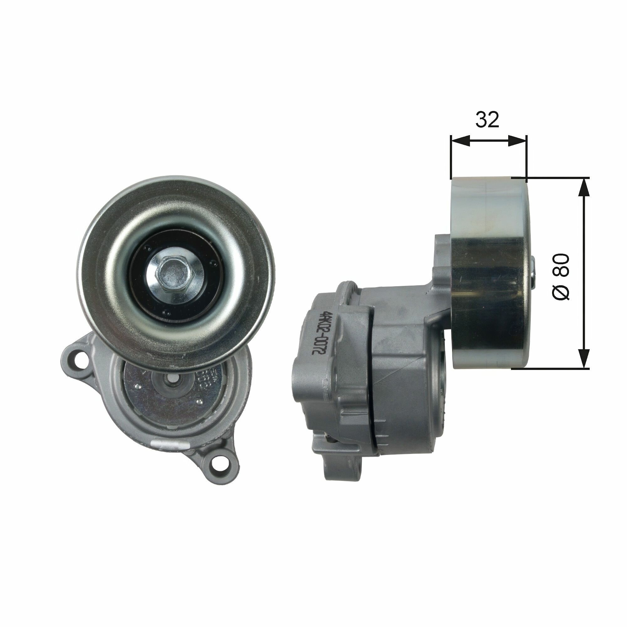 Натяжитель ремня, для Субару Легаси 3, 4, Аутбэк, Трибека арт T38489 GATES