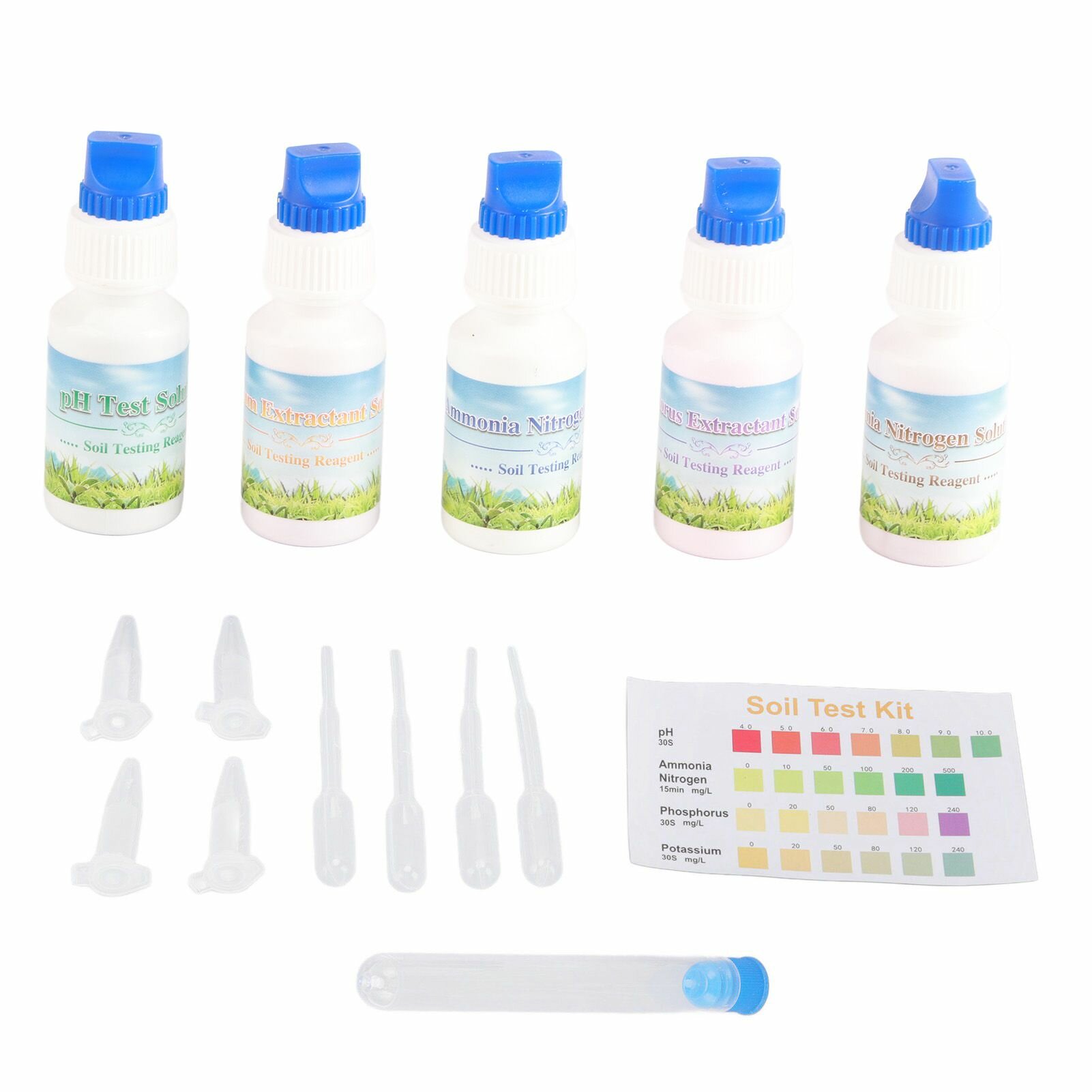 Тест почвы, жидкий раствор, PH, азот, фосфор, калий, измерительный комплект для тестирования почвы для сельского хозяйства, садоводства
