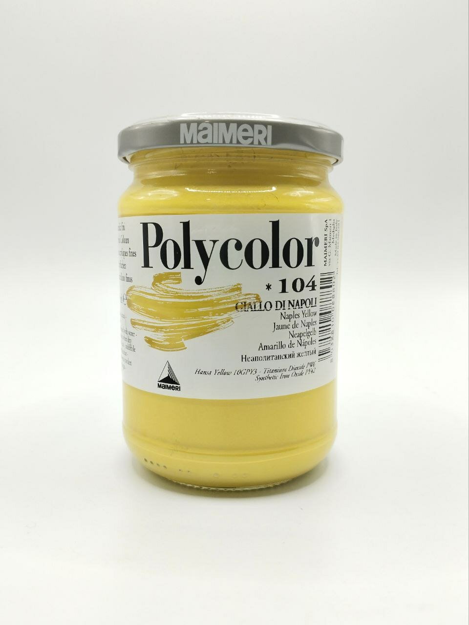 Краска акриловая Maimeri Polycolor неаполитанский желтый / 350мл