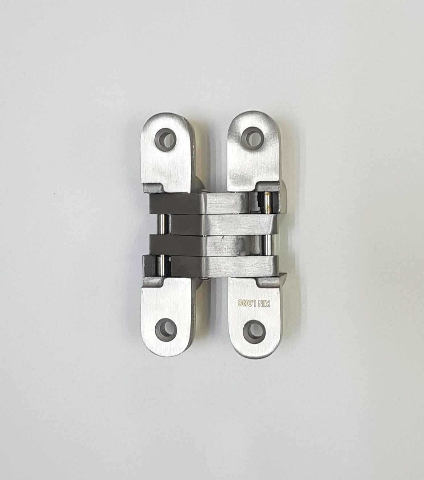 Петля невидимка скрытой установки хром матовый Kin Long нерж. усиленный 4 ребра