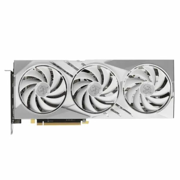 Видеокарта MSI GeForce RTX 4060 Ti GAMING SLIM WHITE (GEFORCE RTX 4060 TI GAMING SLIM WHITE 8G) - PCI Express 4.0, 8 ГБ, GDDR6, 128 бит, HDMI, DisplayPort, GPU 2310 МГц