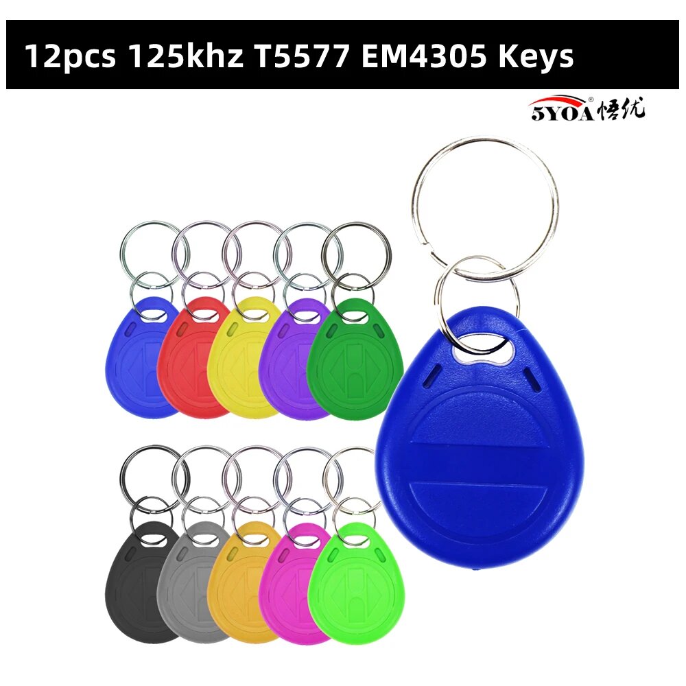 RFID чипы EM4305 125 кГц BimJi 12pcs 125khz Keys