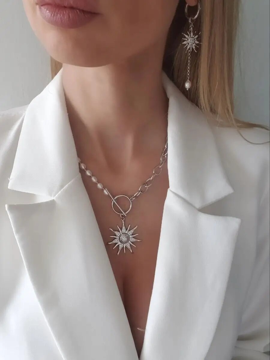 Колье, фианит