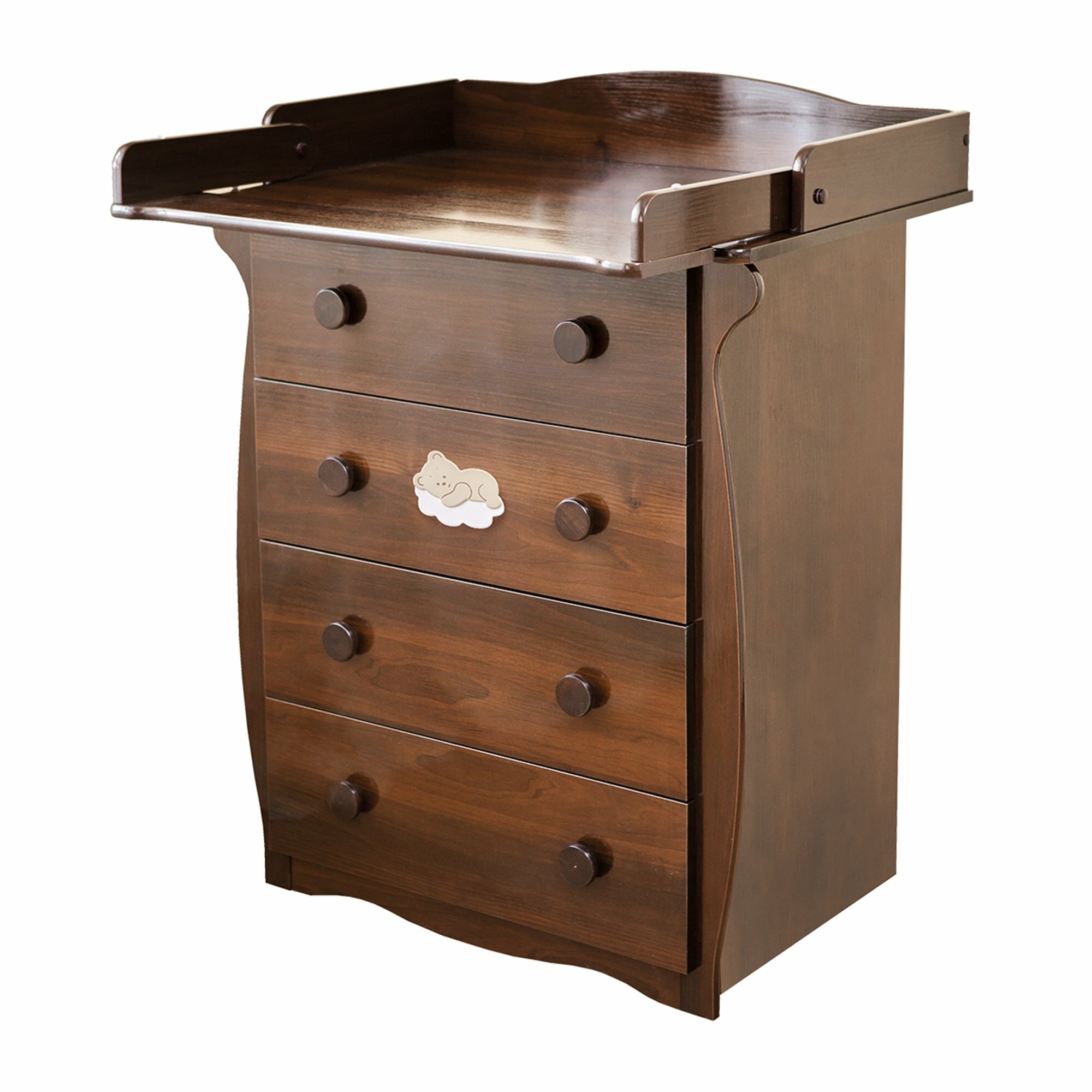 Комод пеленальный Красная звезда С 257 (Мишка на облаке) (шоколад)