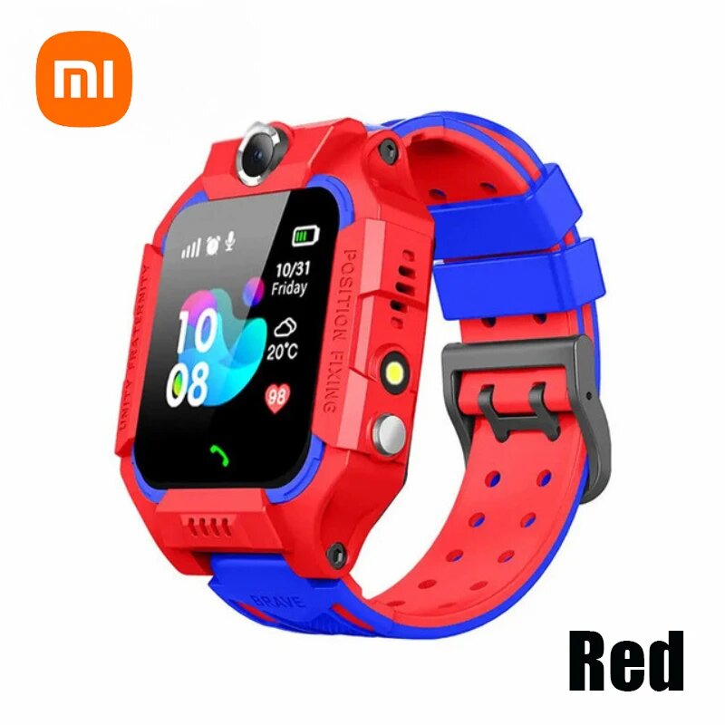 Умные часы Xiaomi Kids Smart Watch 4G SOS GPS Местоположение SIM-карта Вызов Умные часы с камерой Водонепроницаемые часы Подарок для детей iOS Android Подарок