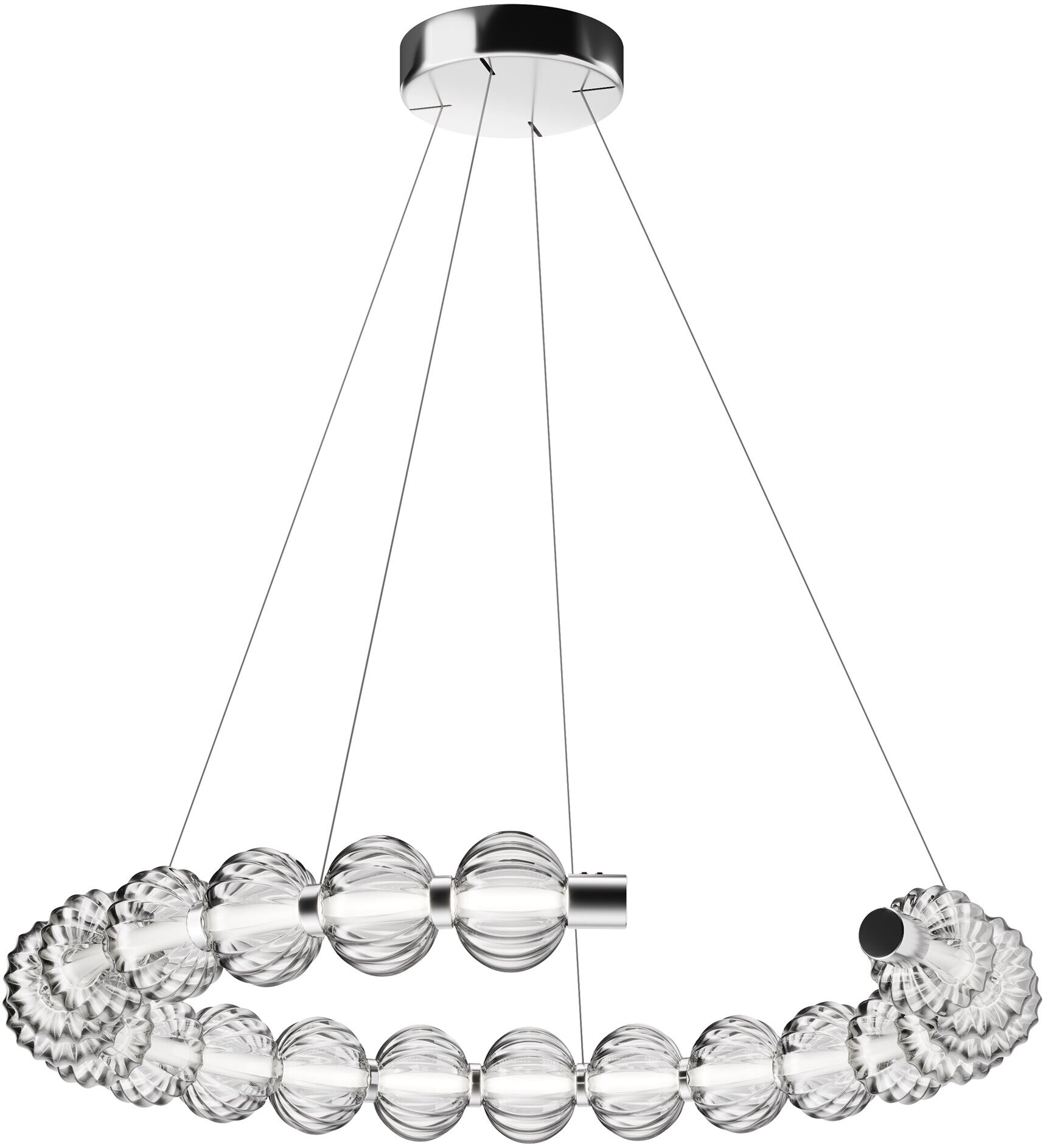 Подвесной светильник Maytoni Amulet MOD555PL-L26CH4 LED, 26 Вт, металл, стекло, хром