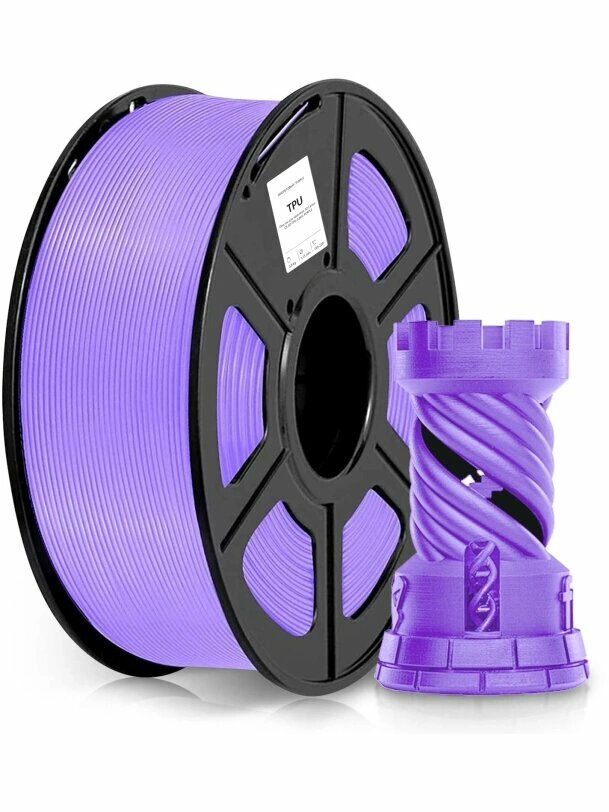 Пластик для принтера 3D Cactus CS-3D-TPU-0.8KG-PURPLE TPU d1.75мм 0.8кг L336м 1цв.