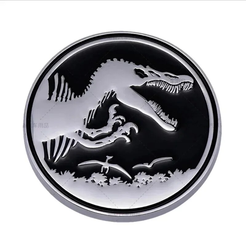 3D металлический автомобиль, тираннозавр рекс, велоцираптор, Раптор, динозавр, Парк Юрского периода, логотип багажника, эмблема, наклейка, автомобильные аксессуары B