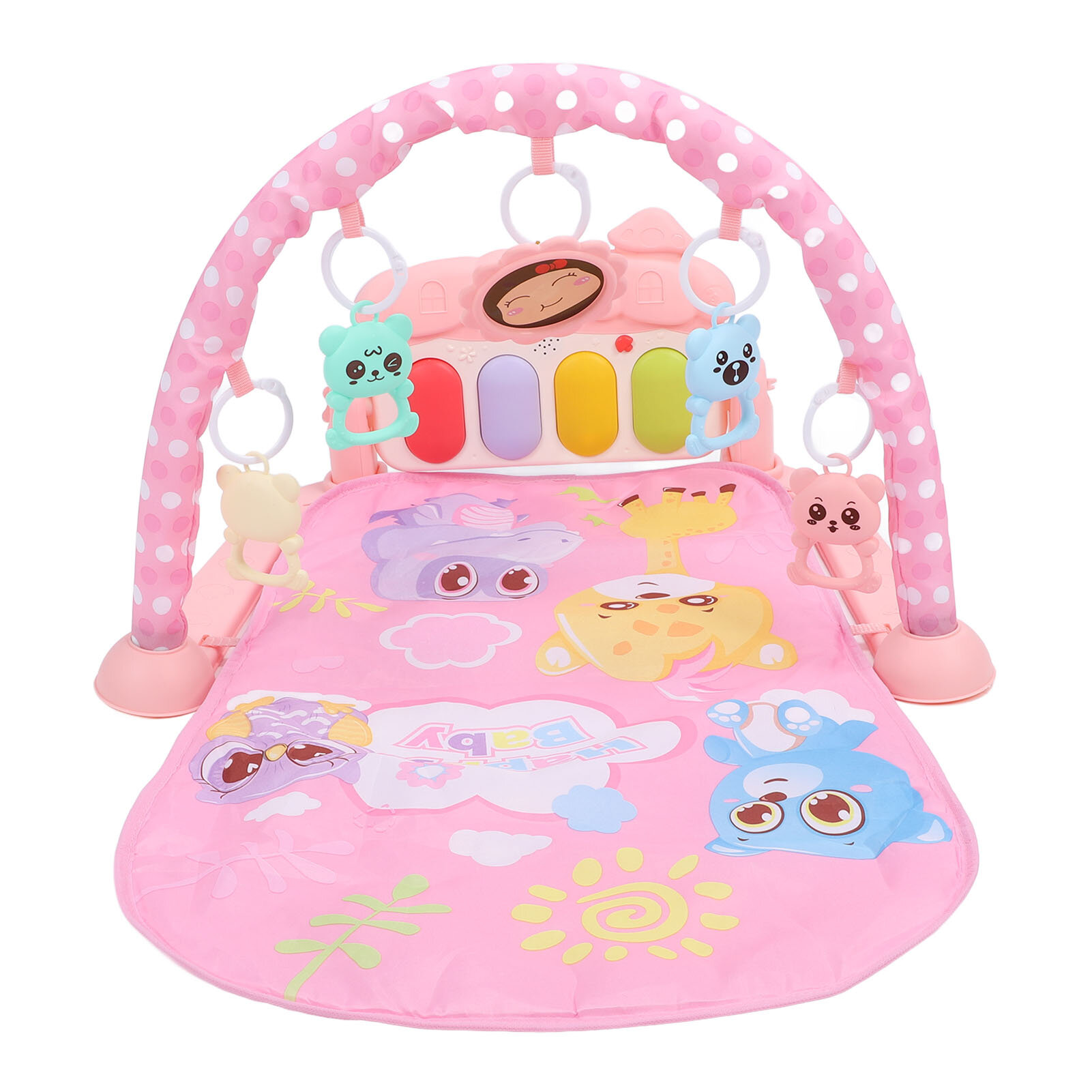 Новорожденный детский гимнастический игровой коврик Kick Play Piano музыкальный игровой коврик для младенцев с педальным пианино