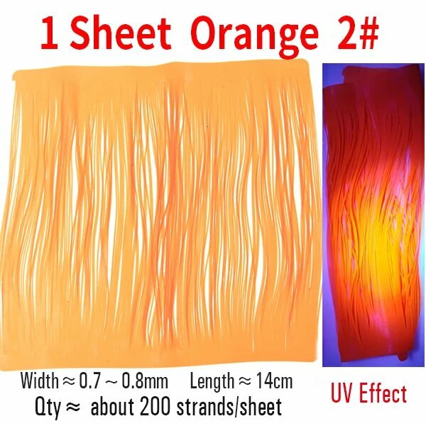 Оранжевая силиконовая юбка для ног, 1bag orange 2