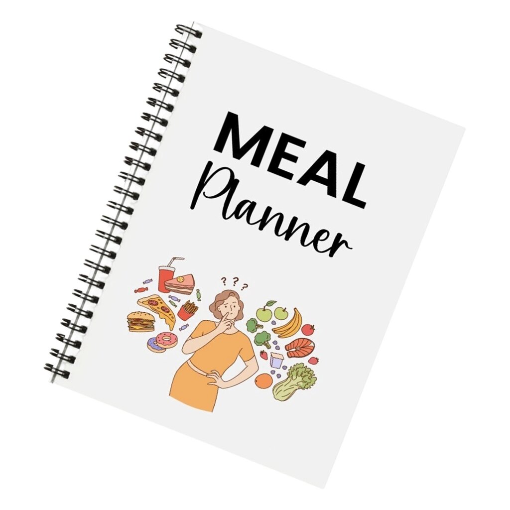 Планировщик еды С Двойной Проволочной Привязкой Ежедневник 21x14 см Журнал Приема Пищи Ужин Завтрак Журнал Отслеживания Диеты Записная книжка