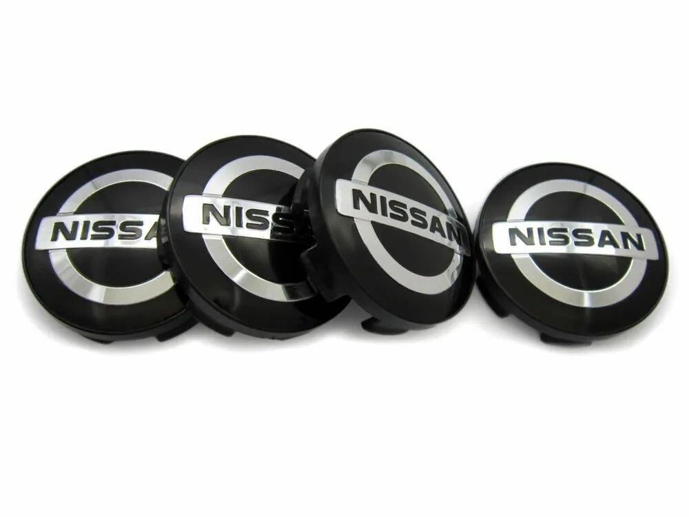 Колпачки заглушки на литые диски СКАД Ниссан, 56/51/12 мм, 4 шт.
