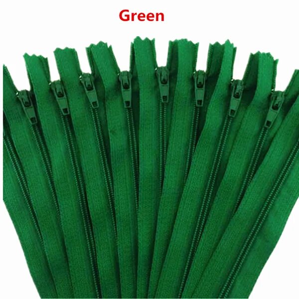 Набор из 10 нейлоновых молний Crafter's Зеленый, зеленый, 15cm
