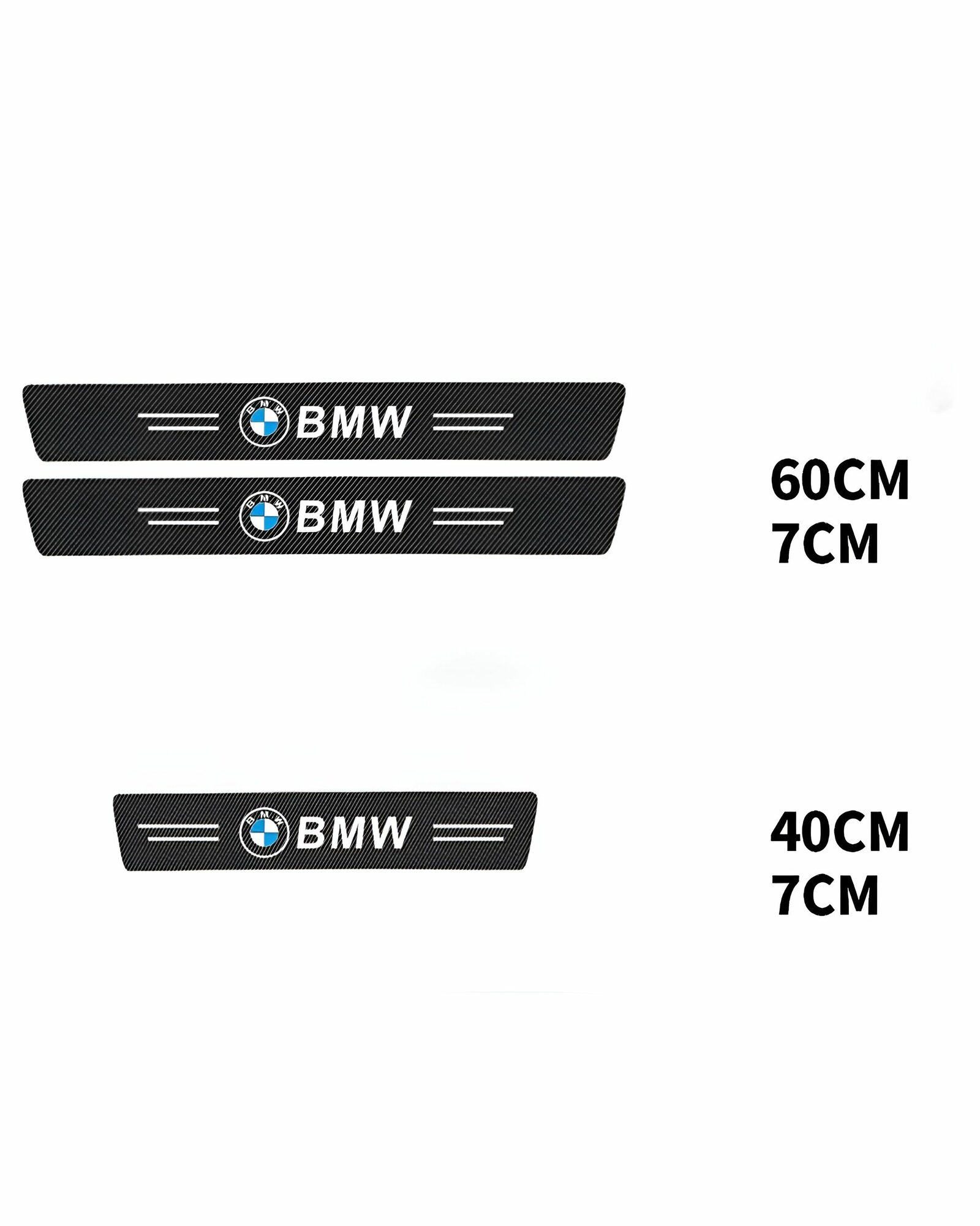 Накладки на пороги ChewedMole, для BMW, самоклеящиеся, защита и декор, 4 шт