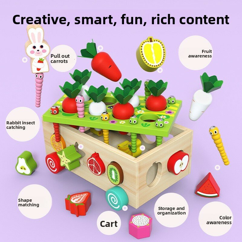 Деревянная ферма форма совпадение игрушка для детей образовательная игра и развитие навыков решения проблем ферма сад orchard