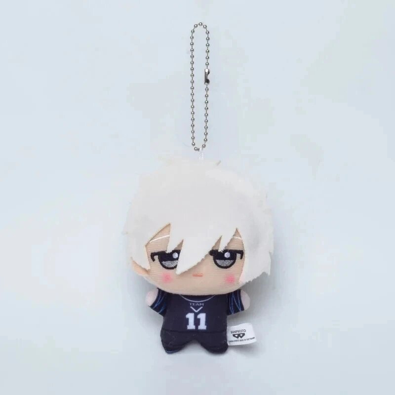 10 см новый плюшевый кулон с синим замком, брелок для ключей Yoichi Isagi Nagi Seishiro Mikage Reo Rin Itoshi Itoshi Sae, кукла, игрушка в подарок