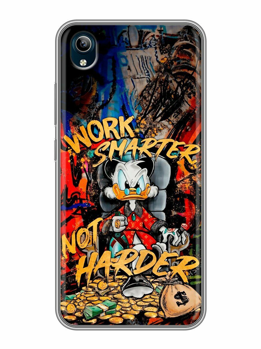 Чехол для Vivo Y91c, Vivo Y1s с принтом Дональд Дак Деньги (Виво Y91c, Виво Y1S)