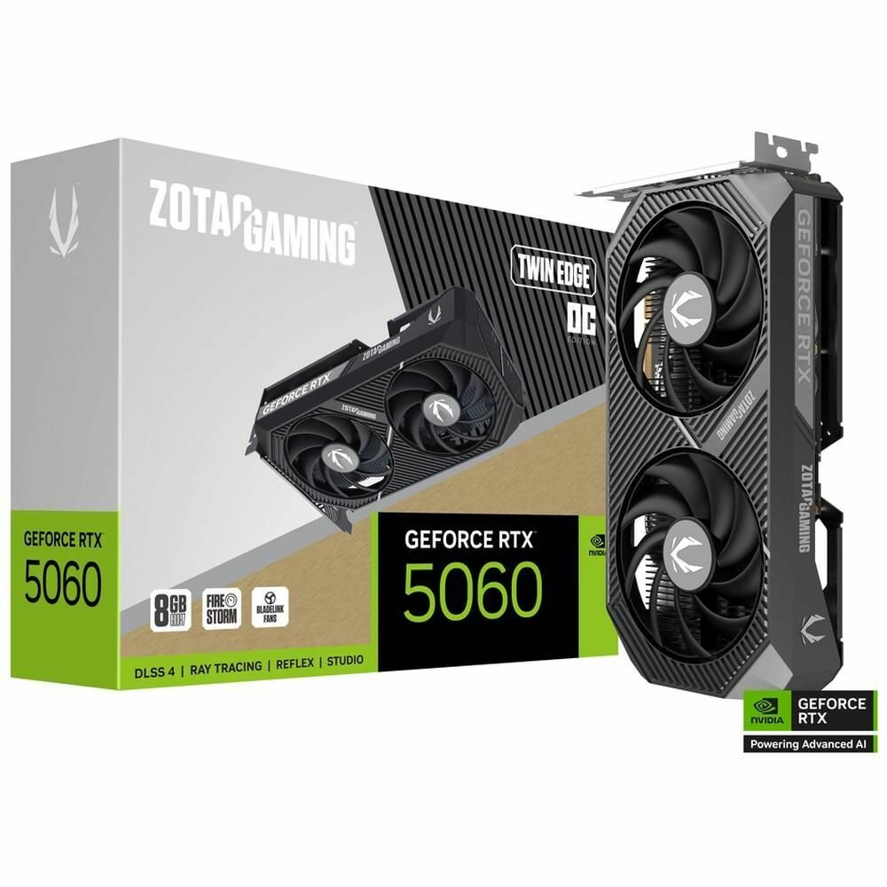 Видеокарта Zotac PCI-E 5.0 RTX 5060 TWIN EDGE OC NVIDIA GeF