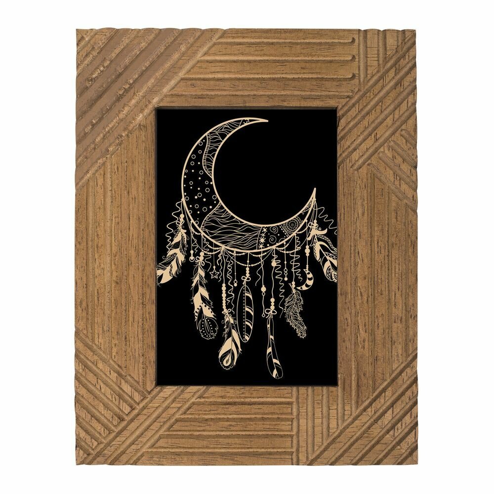 Рамка из мангового дерева BRAUBERG LOFT MANUSCRIPT, фото 10х15 см, стекло, 17х22 см