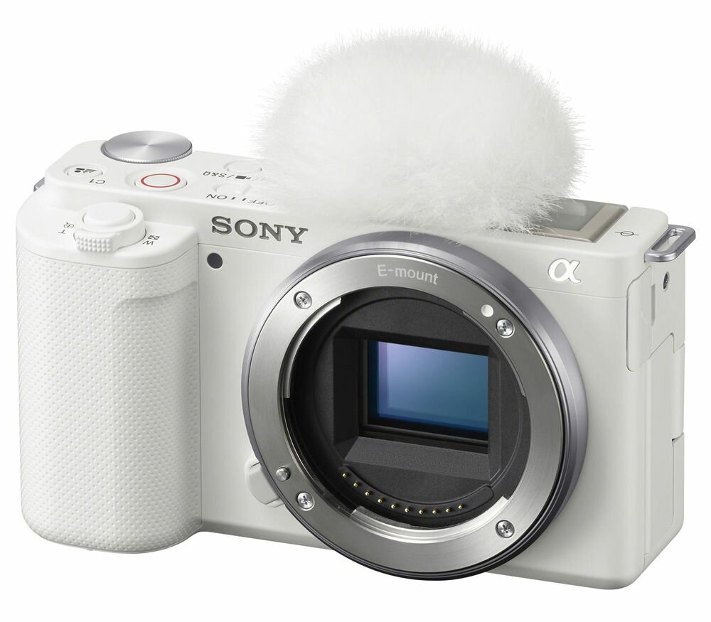 Беззеркальный фотоаппарат (камера) Sony ZV-E10 Body, белый (white)
