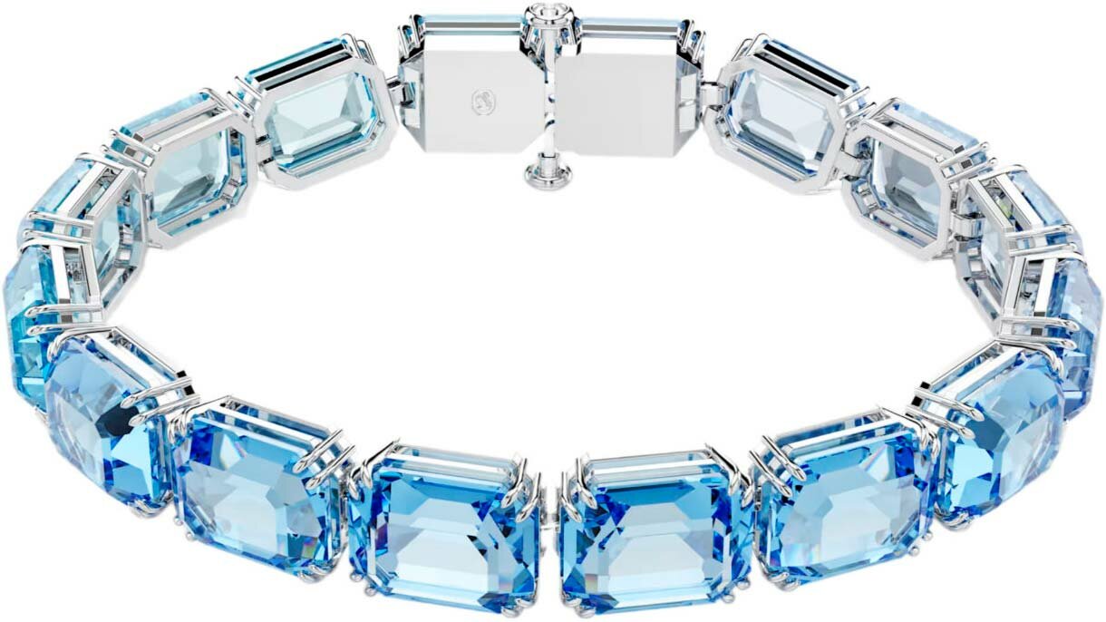 Жесткий браслет, кристаллы Swarovski