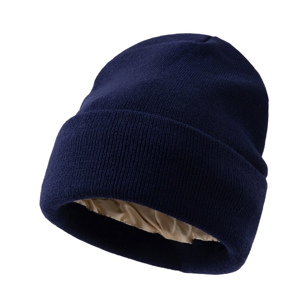 Мягкие Акриловые Атласные Шапочки Для Большой Головы, Теплые Эластичные Зимние Шапки, Головные Уборы Унисекс