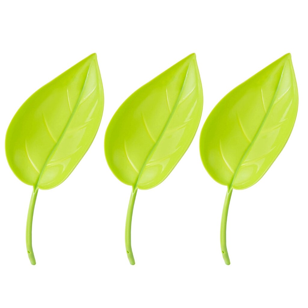 3 отводные поливальные воронки в форме листьев-3 светящихся зеленых