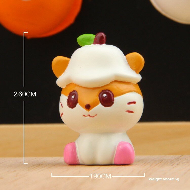 My melody pompompuri cartoon rabbit cat dog mini ornament model for gift giving and desk ornament seated ham